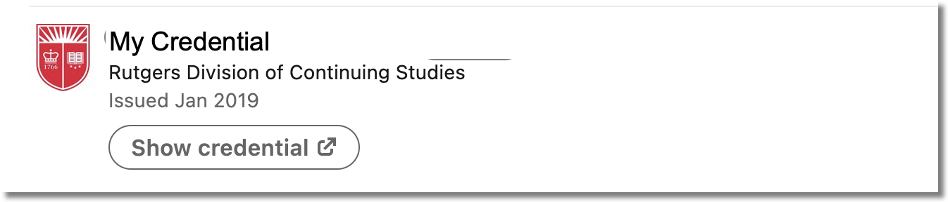 How Do I Share My Credential to LinkedIn?