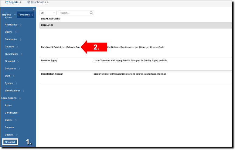 INSIGHT: Enrollment Quick List - Balance Due