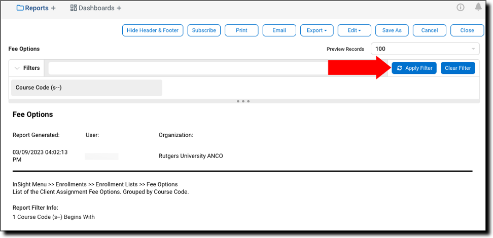 INSIGHT: Fee Options