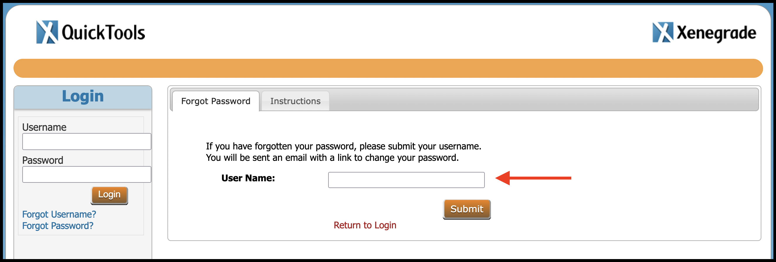 QUICKTOOLS: Staff/Instructor Access