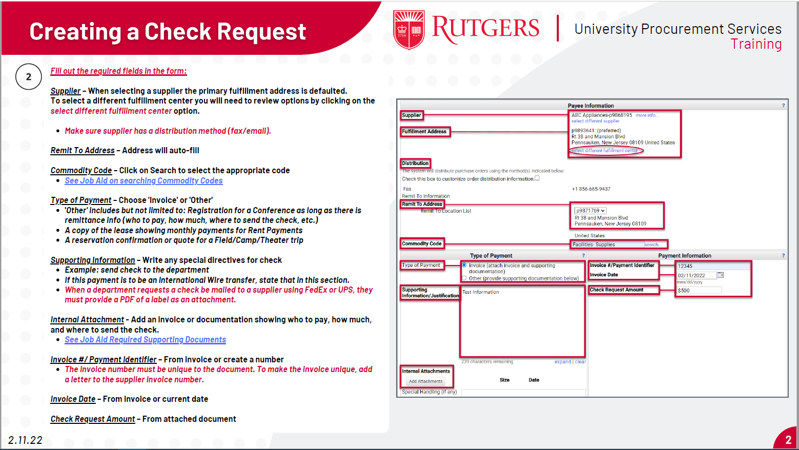 REFUNDS - Manual Check Request